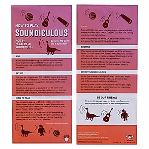 Soundiculous - Moose Games: The Hilarious Pocketsize Party Game of Ridiculous Sounds That Gets The Whole Family Laughing