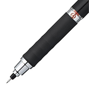 uni Mechanical Pencil, Kuru Toga Rubber Grip Model 0.5mm, Black (M56561P.24)
