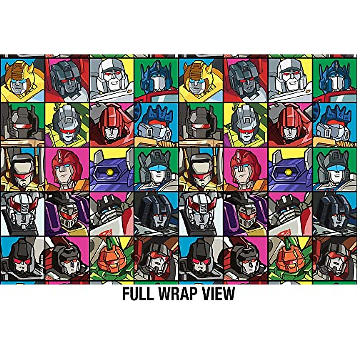 Transformers OFFICIAL Transformer Squares 18 oz Insulated Water Bottle, Leak Resistant, Vacuum Insulated Stainless Steel with 2-in-1 Loop Cap