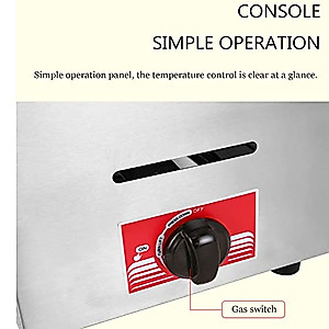 Commercial Deep Fryer,Large Capacity Commercial Countertop Gas Fryer,Two Tank Outdoor Countertop Fryers for Restaurant Home Fries Chip,Double Cylinder