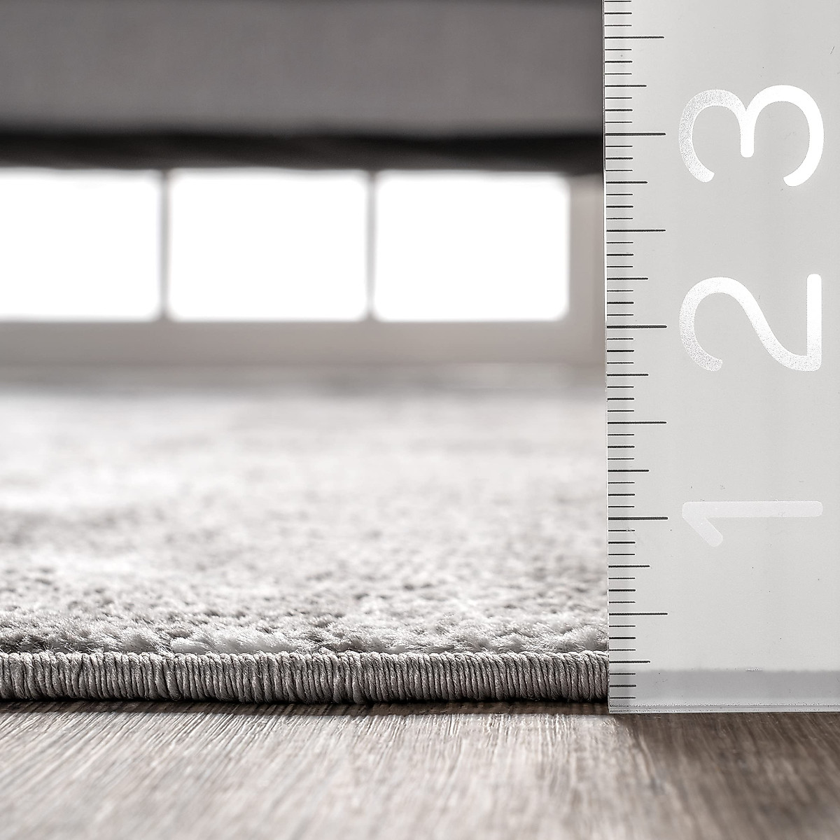 nuLOOM Jade Faded Abstract Area Rug, 5x8, Light Grey