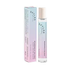 Skylar Boardwalk Delight Eau de Perfume - Hypoallergenic & Clean Perfume for Women & Men, Vegan & Safe for Sensitive Skin - Sweet Perfume with Notes of Cotton Candy, Pure Vanilla & Coconut Milk - (10mL /0.33 Fl oz)