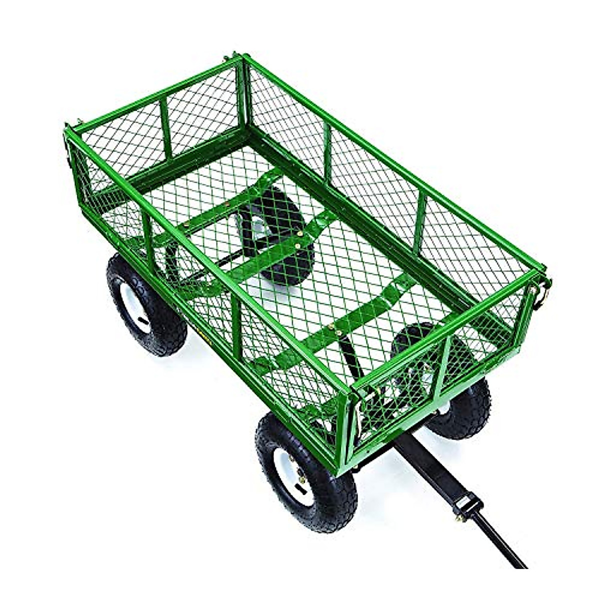 Gorilla Carts GOR400-COM Steel Garden Cart with Removable Sides, 400-lbs. Capacity, Green