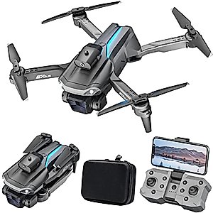 Adult Drone with 4K Camera, 3.7V 2000mAh Quadcopter with Auto Return, Brushless Motor, Route Flight, Altitude Hold, Headless Mode, 2.4G RC Drones Toy
