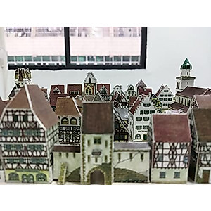Medieval Town Building 3D Paper Puzzle Model Building for Adults 12"*9" DIY