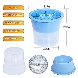 LIGHTEN LIFE Whiskey Glasses with Ice Molds-(2 Crystal Bourbon Glass,2 Iceball Maker,2 Coasters) in Gift Box,Non-Lead Whiskey Rock Glasses,Old Fashioned Glass for Liquor,Whiskey Glass Set 2 for Men