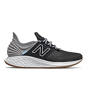 New Balance Men's Fresh Foam Roav V1 Sneaker, Black/Light Aluminum, 11 W US