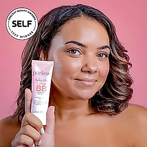 purlisse Ageless Glow Serum BB Cream SPF 40 : Clean & Cruelty-Free, Full & Flawless Coverage, Hydrates with Collagen | Light 1.4oz