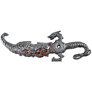 Wuu Jau H-858-RD Dragon Display Dagger, 10", Red