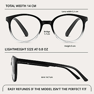 GIBLOGO Reading Glasses for Women/Men Eye Glasses Blue Light Reading Glasses Cheaters Eyeglasses