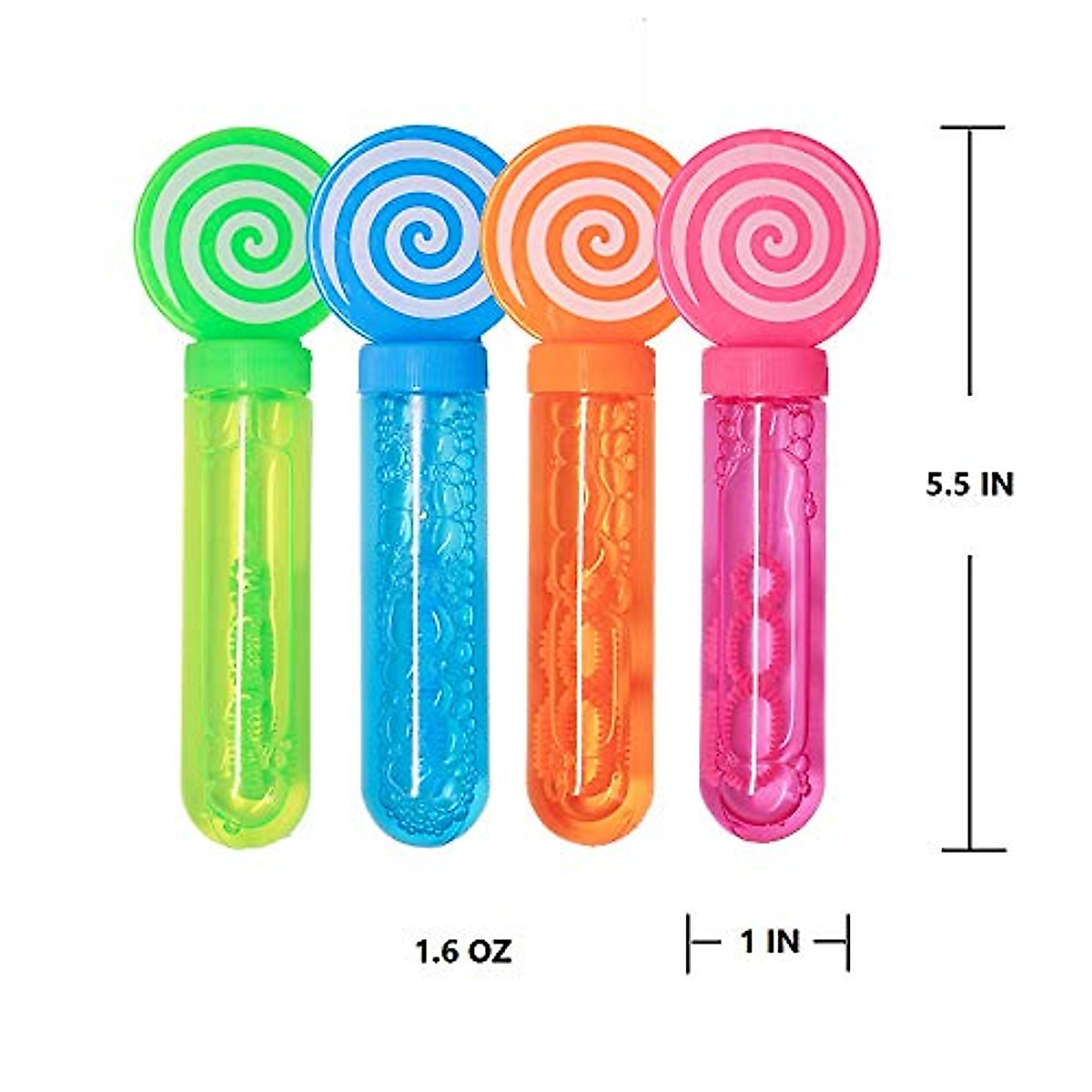 Small Bubbles for Kids 4 Colors Bubble Wand 24 pcs Party Favors Birthday Gift Celebration Toy