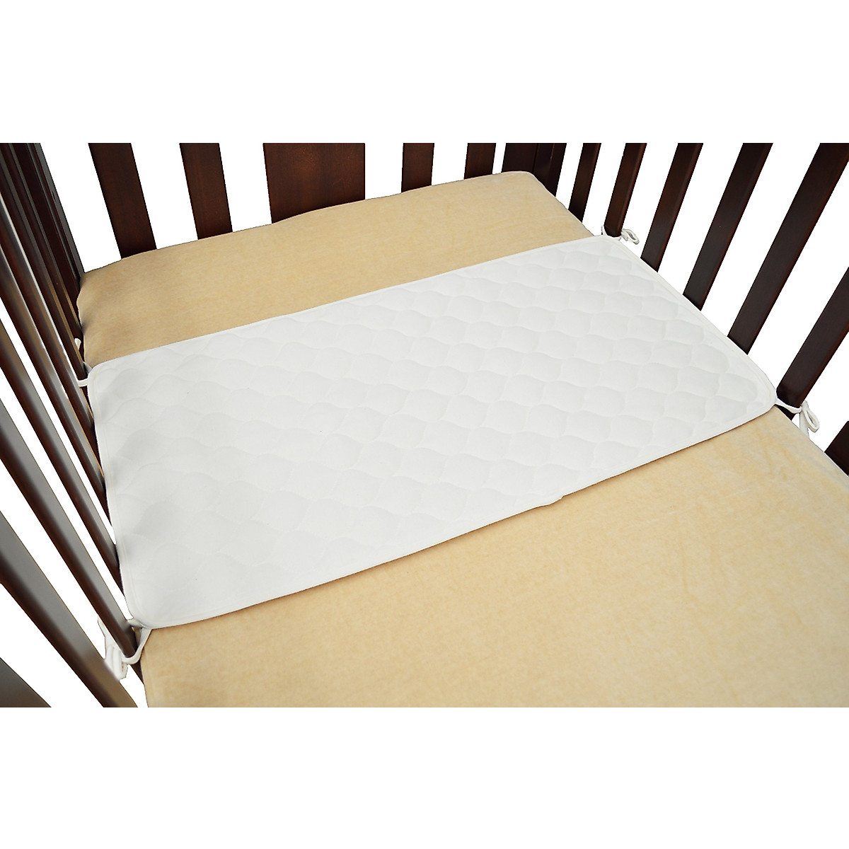 American Baby Company Waterproof Quilted Sheet Saver Changing Pad Liner Made with Organic Cotton Top Layer, Natural Color (Pack of 2)