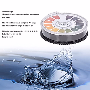 PH Test Paper,Universal pH Test Paper Strip roll Professional PH Level Testing Paper Test Range 0-14 for Cosmetics Food Water Saliva