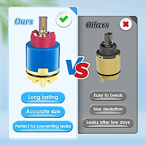 Dreyoo 1 Pack Pressure Balancing Cartridge Replacement for RK7300-CART-3P, Faucet Cartridge Replacement Compatible with Zurn Z-7300 Temp-Gard III Faucets and Shower Valves
