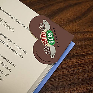 Friends Central Perk Logo Heart Faux Leather Bookmark - Set of 2