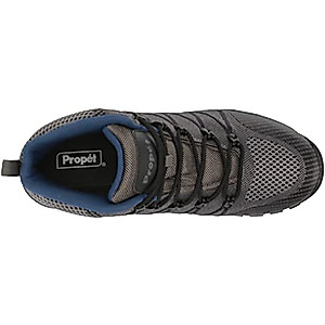 Propét mens Traverse Hiking Boot, Grey/Black, 9.5 XX-Wide US