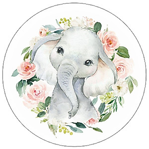 30 pcs Wreath Elephant Heart Round​​​ Stickers Envelope Seals Labels Round Tags, Stamps Sticker for Gift Cards, Envelopes, Boxes for Holiday, Birthday, Christmas