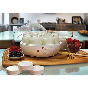 Euro Cuisine YM80 Yogurt Maker,White 9.6 Inch