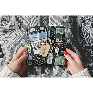 Computer Chip Motherboard Premium Wrapping Paper Roll Gift Wrap Sheet for Christmas Presents Birthday Party Decorations (30 inch x 6 foot roll)