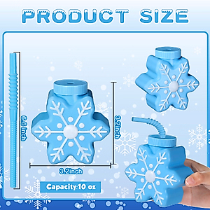 Sliner 12 Pcs Christmas Party Plastic Cups 10 oz Xmas Tree Gingerbread Peppermint Candy Snowflake Cups Gift Set with Lids Straws for Xmas Birthday Party Gifts Supplies