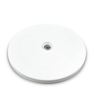 VOLCANOES CLUB Lazy Susan Turntable Organizer - 6 Inch Heavy Duty Rotating Swivel Stand with Steel Ball Bearings for Cake, Kitchen Cabinets, Monitor, TV, Painting, Display (30lb Capacity/White)