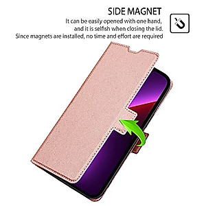Fansipro Wallet Folio Case for Oppo Reno 2 Z, Premium PU Leather Slim Fit Cover for Reno 2 Z, 1 Card Slot, Handy, Golden