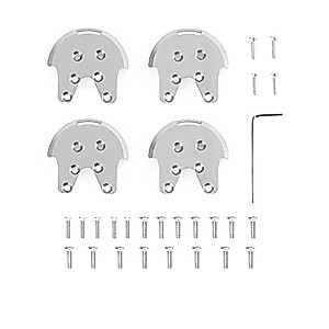 [Drone Accessories] Drone Accessories for DJI Phantom 3 Series 4X Metal Reinforcement Plate Kit Propeller Protection Motor Mount Base Protect for Drone P3 Pro/Adv/Sta Replaceable (Color : Silver) [Rep