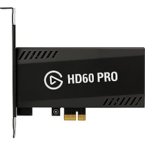 Elgato HD60 Pro1080p60 Capture and Passthrough, PCIe Capture Card, Low-Latency Technology, PS5, PS4, Xbox Series X/S, Xbox One, black