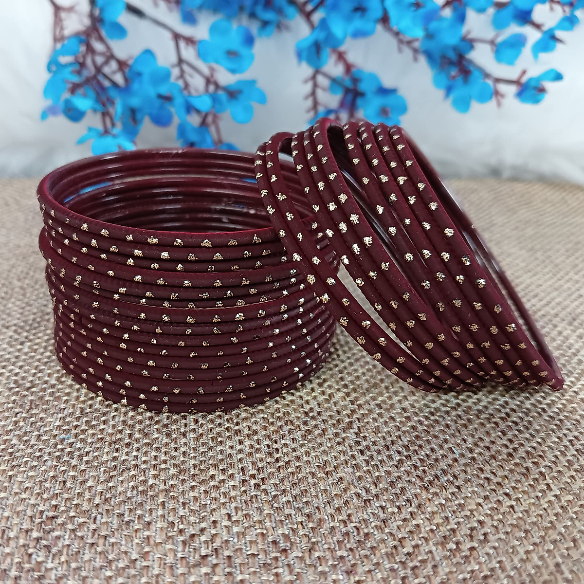 Efulgenz Indian Bangles Set Bollywood Plain Metal Bangle Bracelets Wedding Bangles Costume Jewelry for Women