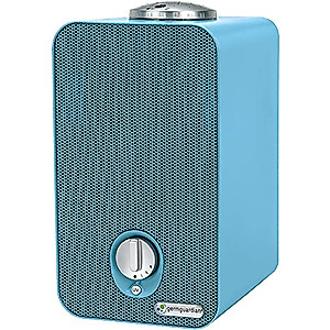 Germ Guardian AC4150BLCA 11” 4-in-1 HEPA Filter Air Purifier for Home & Kids Room, Small Rooms, Night Light Projector, UV-C, Filters Allergies, Dust, Dander, & Odor, GermGuardian, Blue