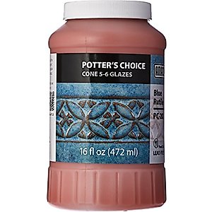 AMACO Potters Choice Glaze, Blue Rutile PC-20, 1 Pint - 35401D