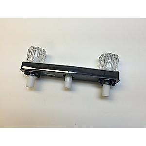 StoneCrest Dual Control 8" Non-Metallic Exposed Shower Faucet, Chrome Finish