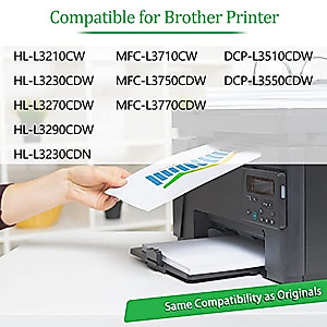 GREENCYCLE Compatible Toner Cartridge Replacement for Brother TN227 TN227BK to use with HL-L3290CDW HL-L3210CW MFC-L3750CDW MFC-L3710CW DCP-L3550CDW Printer (Black, 2-Pack)