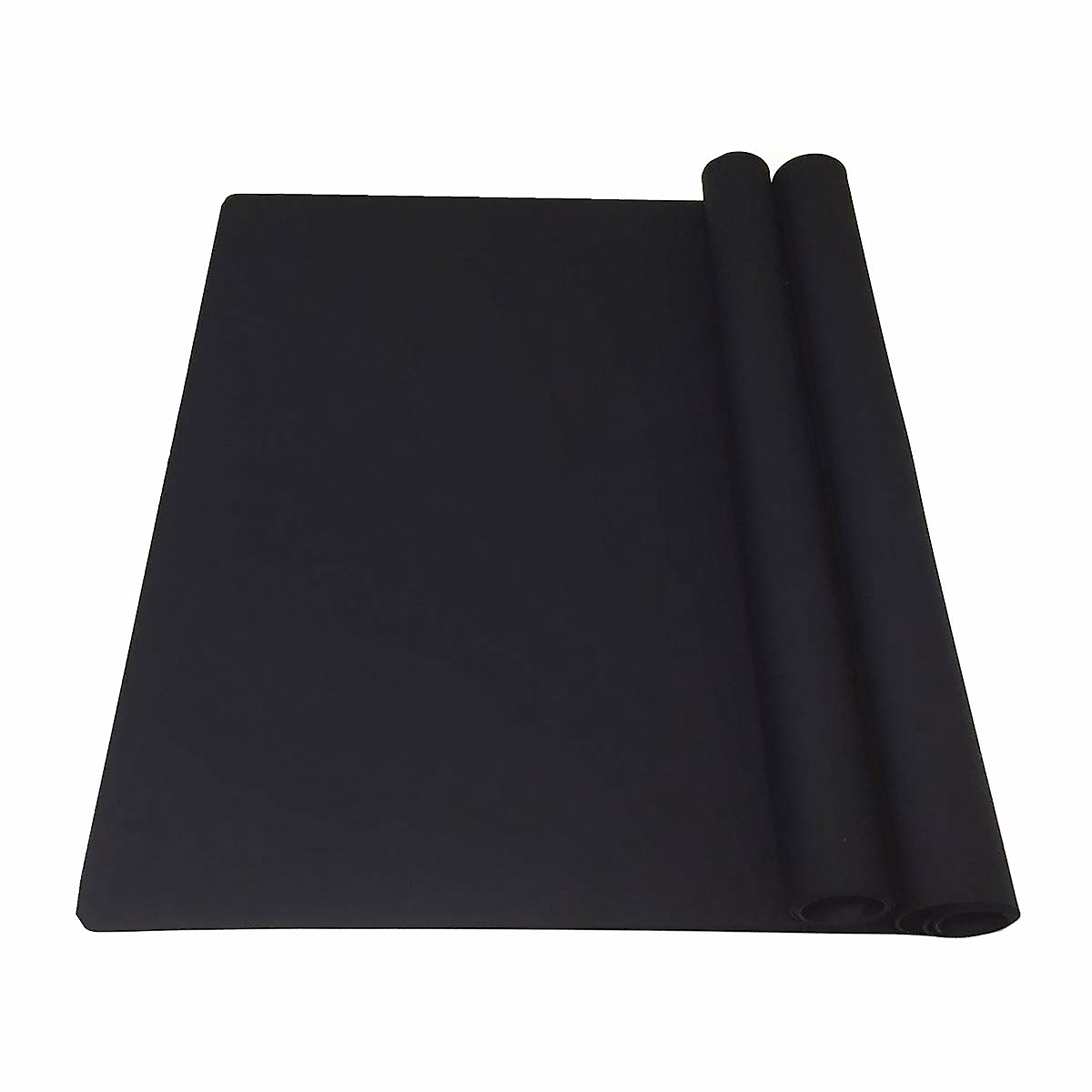 EPHome 2Pack Extra Large Multipurpose Silicone Nonstick Pastry Mat, Heat Resistant Nonskid Counter Mat, Table Mat, 23.6''x15.75'' (Black)
