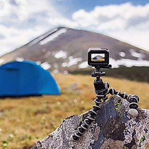 Sametop Tripod Adapter Aluminum Screw Mount Compatible with Gopro Hero 13, 12, 11, 10, 9, 8, 7, 6, 5, 4, Session, 3+, 3, 2, 1, Hero (2018), Fusion, Max, DJI Osmo Action Cameras