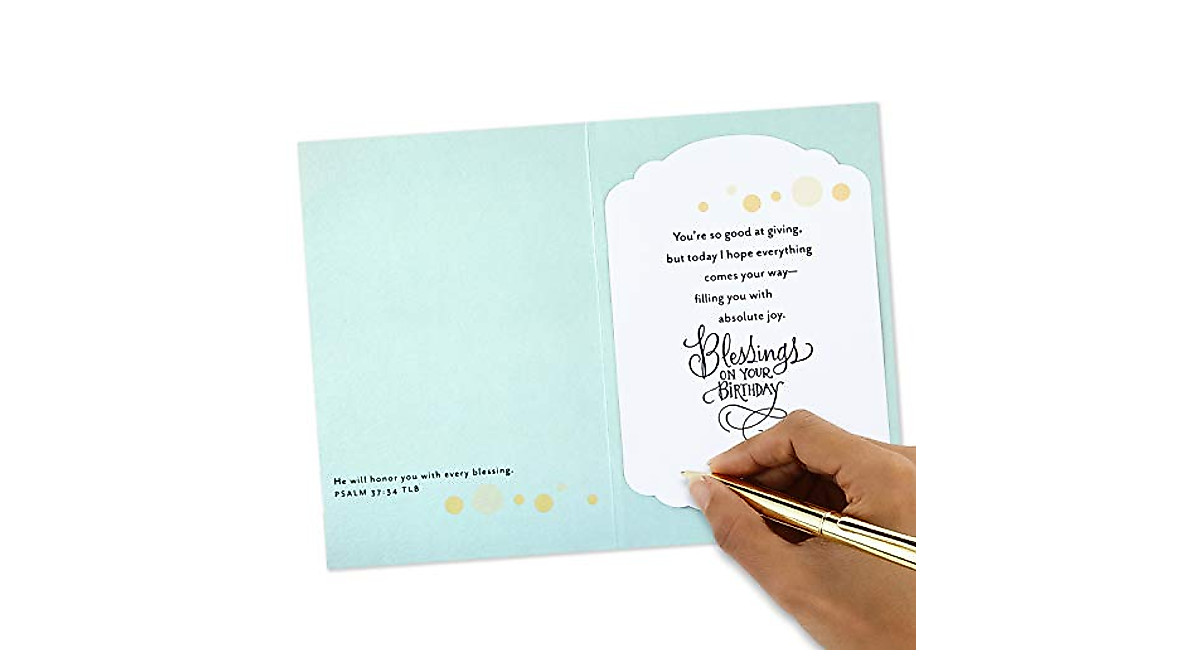 Hallmark DaySpring Religious Birthday Card - Blessings & Joy