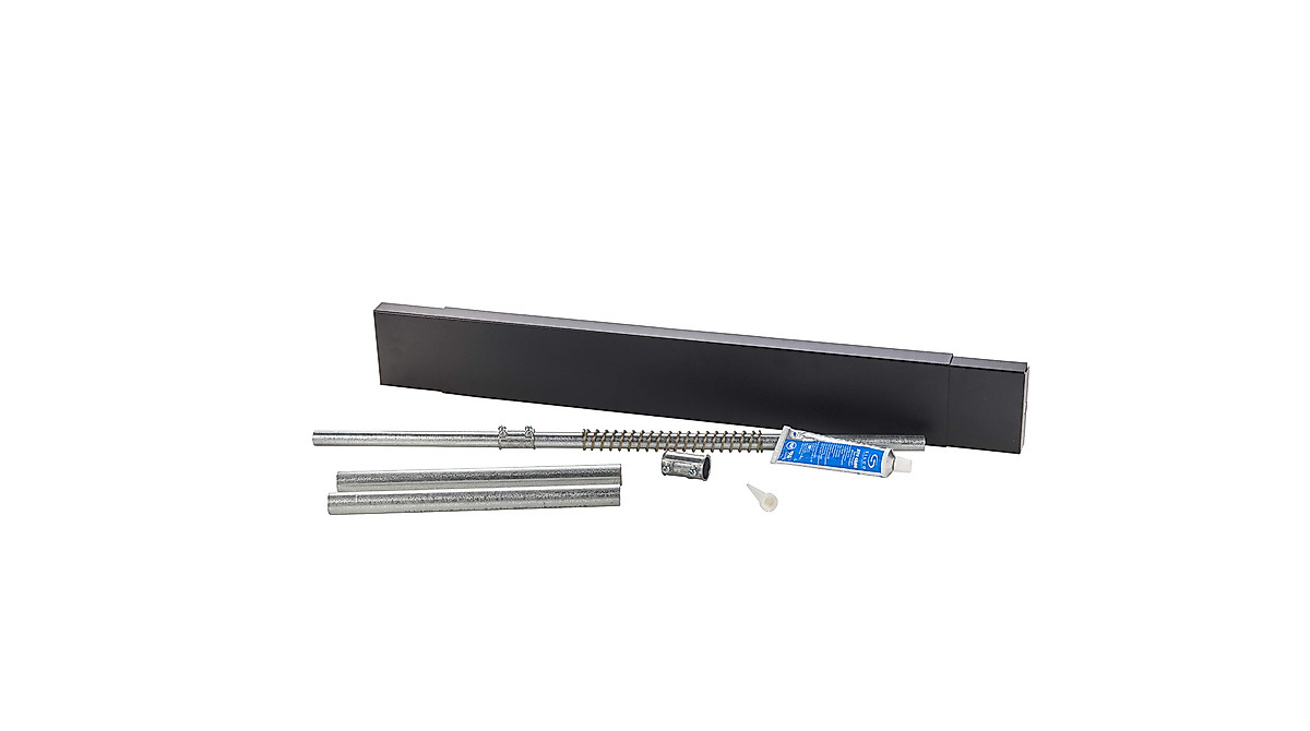 HY-C Adjustable Smoke Guard for Fireplaces - Black Finish