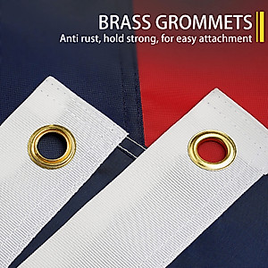 Texas Flag 3 x 5 ft Outdoor, High Wind, Heavy Duty Large TX State Flags for Outside, Durable Nylon with Luxury Embroidered Stars Sewn Stripes Brass Grommets