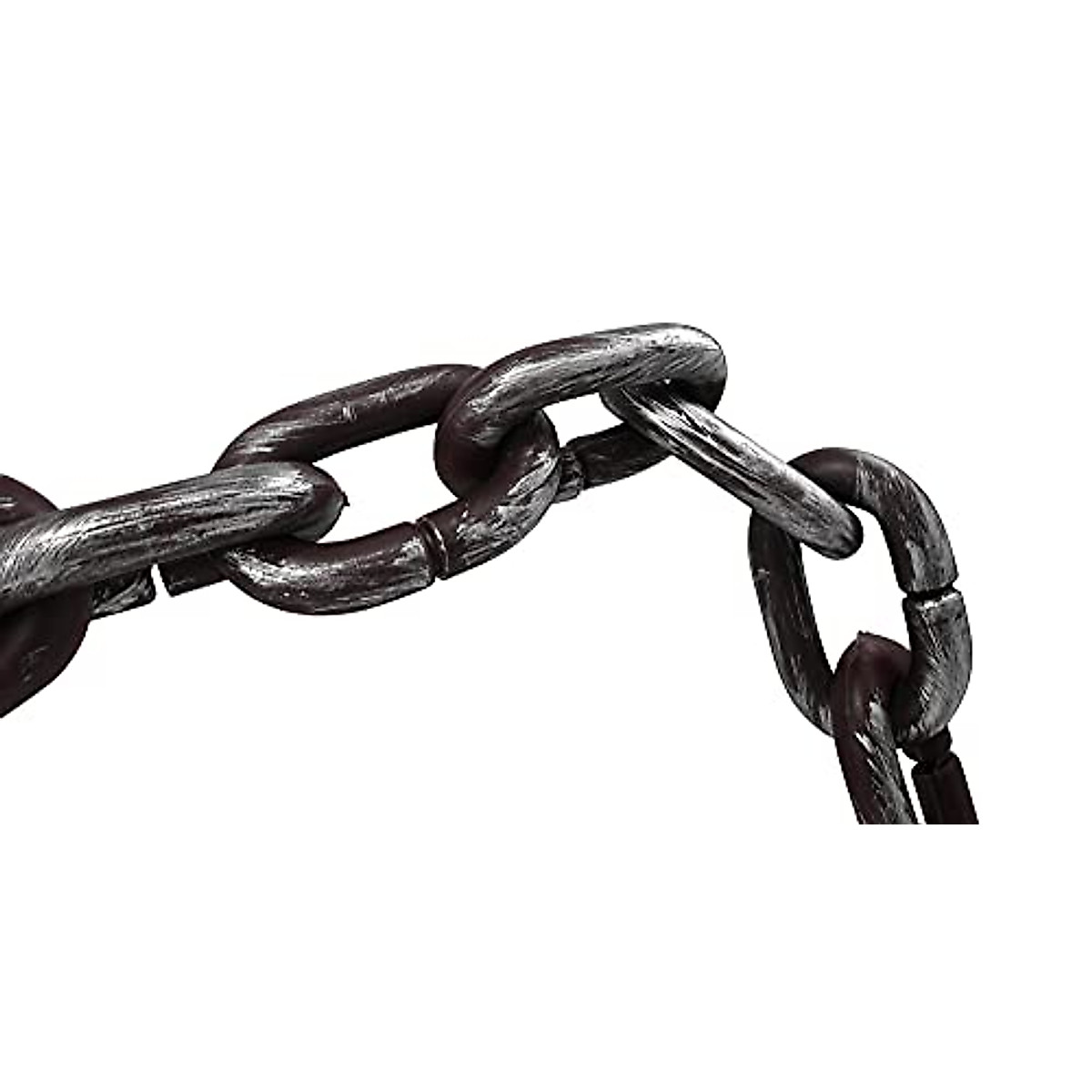 Nicky Bigs Novelties 46-inch Long Plastic Fake Rusty Chain Link Prop Halloween Haunted Zombie Decor