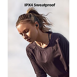 Skysay Wireless Earbuds ENC Noise Cancellation Bluetooth 5.3 Headphones Stereo Ear Buds with Digital Power Display, 100 Hrs Standby Time (Dark Black)