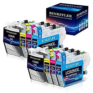 BINKSYLER Compatible LC3029 XXL Ink Cartridges Replacement for Brother LC3029 LC3029XXL for Brother MFC-J5830DW MFC-J6535DW MFC-J5930DW MFC-J6935DW MFC-J5830DWXL MFC-J6535DWXL (2BK,2C,2M,2Y) 8-Pack