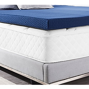 Spoon Me - Coma Inducer - 3" Memory Foam Twin XL Bedding Topper with Cover - Nighttime Gray