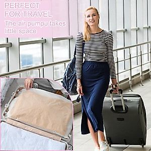 AUKUS Vacuum Storage Bags with Manual Air Pump, 2 Pack Space Saver Bags, 6 Medium/6 Small Compression Storage Bags for Comforters and Blankets, Vacuum Sealer Bags for Clothes Storage