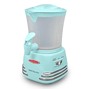 Nostalgia NRHCM32AQ6A Retro 32-Ounce Hot Chocolate, Milk Frother, Cappuccino,Latte Maker and Dispenser