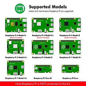 Keywish Ultimate Starter Kit Compatible with Raspberry Pi 4 B 3 B+ 400, 434 Pages Detailed Tutorials, Python C Java, 223 Items, 57 Projects, Learn Electronics and Programming, Solderless Breadboard