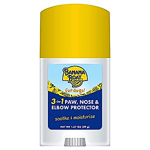 Banana Boat Dog Paw Balm – 3 in 1 Soother Moisturizer and Protector for The Dog Nose Paw and Elbow, Used for Sun Protection, Moistures Dry Noses and Paws, Great Skin Soother for Dogs Sensitive Skin