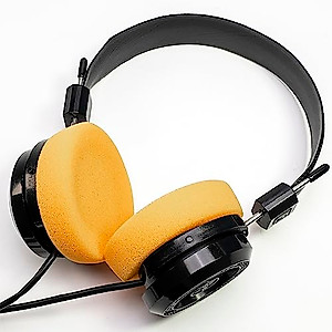 Voarmaks Ear Pad Foam Cushions Compatible with Sennheiser HD414 Grado SR60 SR60i SR80 SR80i SR80e SR125 SR225 SR325 SR SRI RS Series PS1000 GS1000 Headphones (Orange)