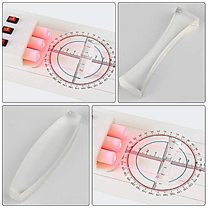 Baluue Optical Lens Set - Optical Glass Lens Semicircular Triangular Rectangular Lens Physics Demonstration Tools Equipment for Students, Experiment, Lab, 5Pcs