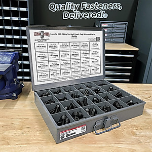 Metric 12.9 Alloy Allen Socket Head Cap Screws Bolts Black Oxide Assortment - 453 PCS