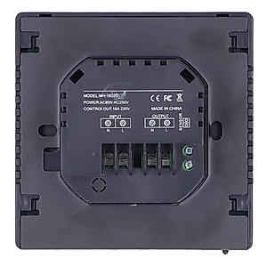 Natudeco 16A Touch Screen Thermostat Dual Temperature Control Design Electric Floor Heating Thermostat Smart Home Thermostat for Home Office AC85V-240V